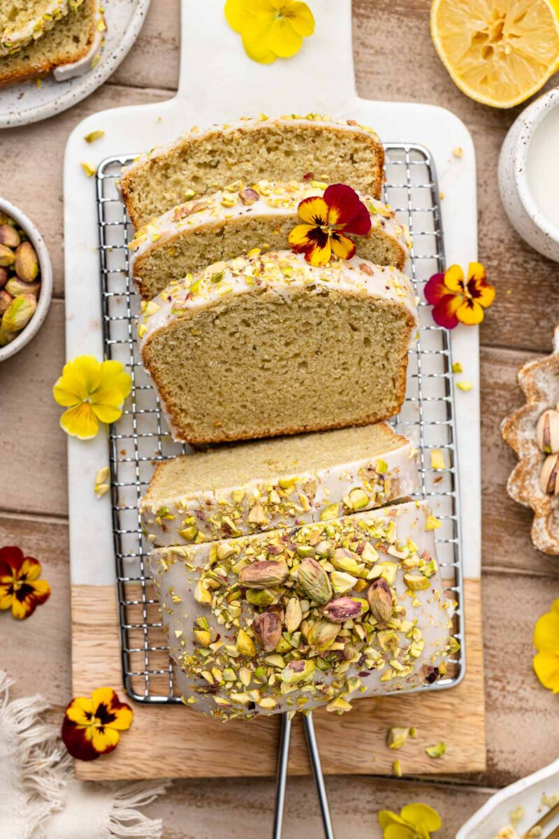 Vegan Pistachio Loaf Cake (Moist) • Vegan Everytime
