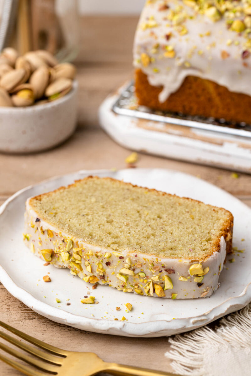Vegan Pistachio Loaf Cake (Moist) • Vegan Everytime