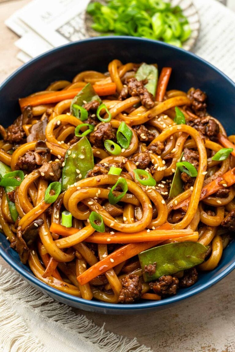 Teriyaki Udon Noodles • Vegan Everytime